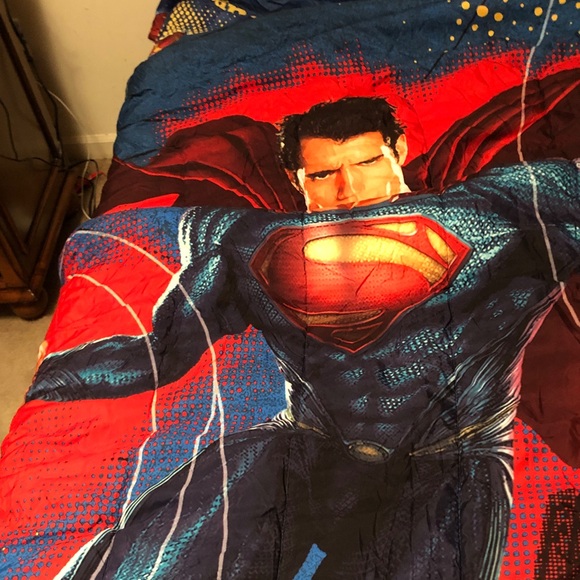 Bedding | Superman Bedding Set Red And Blue | Poshmark